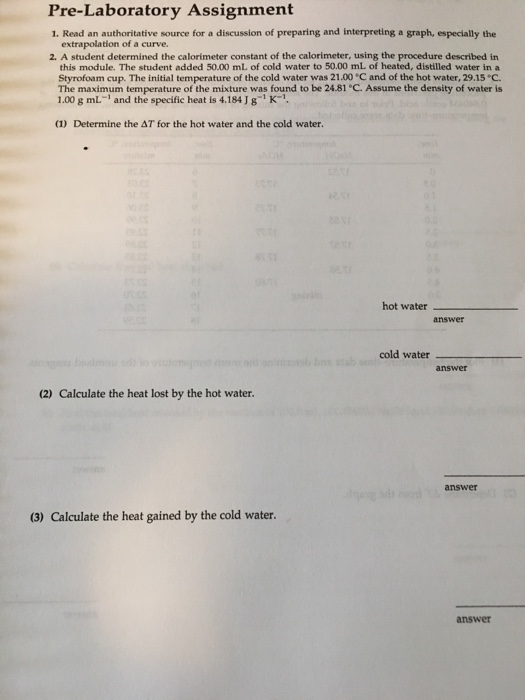Solved Pre-Laboratory Assignment 1. Read an authoritative | Chegg.com
