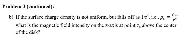 Solved Problem 3 (25 points): Magnetic Field from | Chegg.com