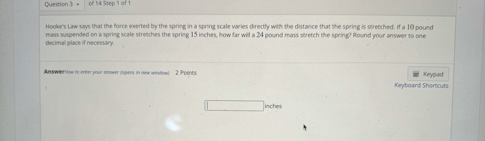 Solved Hooke's Law says that the force exerted by the spring | Chegg.com