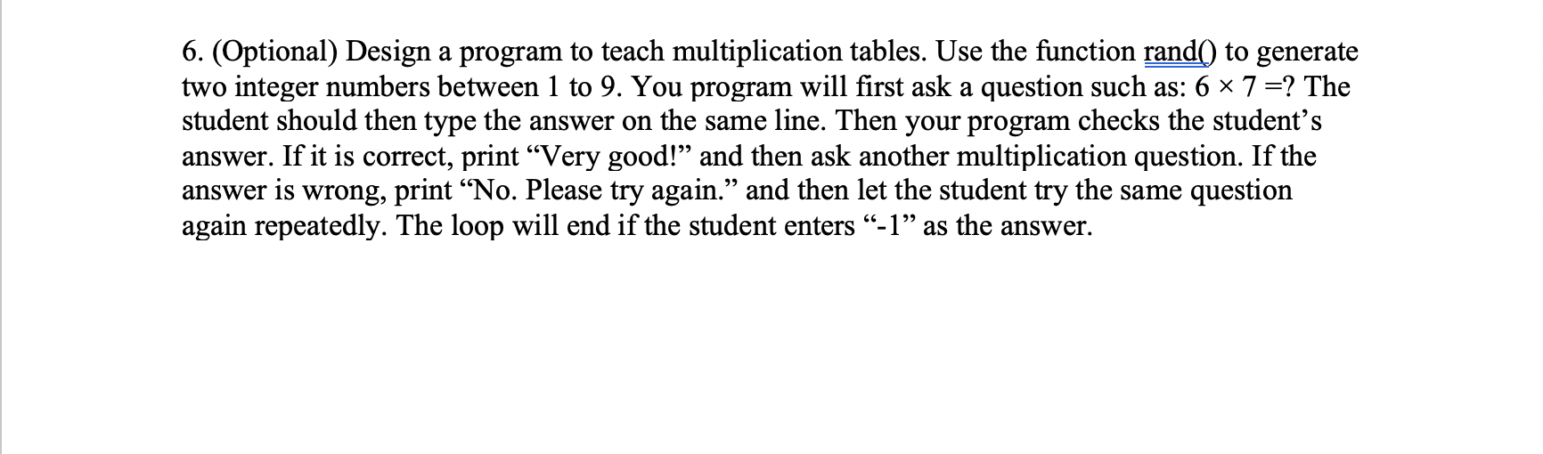 Solved 1. Write a program that calculates and prints the sum | Chegg.com