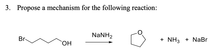 Solved 3. Propose a mechanism for the following reaction: | Chegg.com