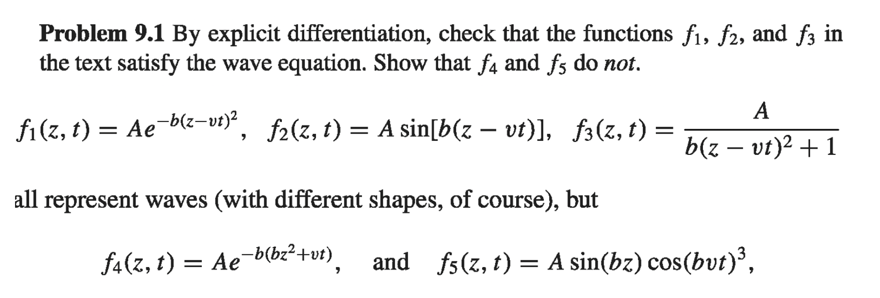 Solved Problem 9.1 By explicit differentiation, check that | Chegg.com