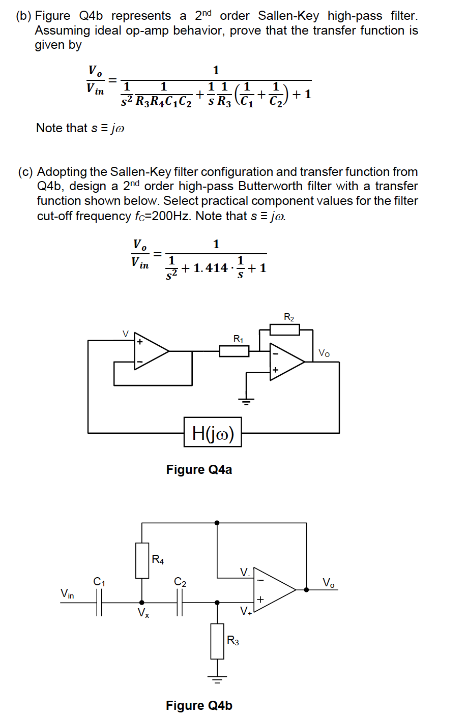 Solved Figure Q4a depicts a phase shift oscillator circuit | Chegg.com