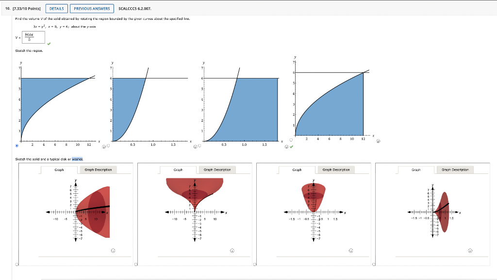 Solved The graphs of two functions are shown with the areas | Chegg.com