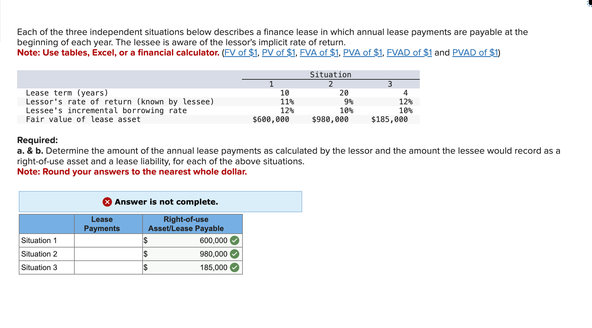 Solved Each of the three independent situations below | Chegg.com