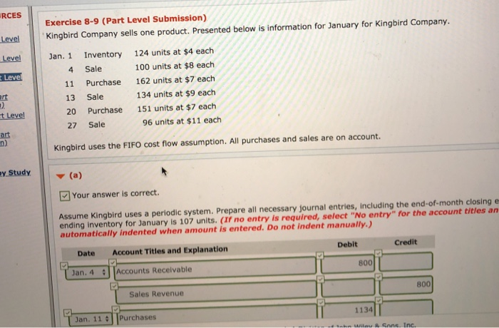Solved RCES Exercise 8-9 (Part Level Submission) Level | Chegg.com Solved RCES Exercise 8-9 (Part Level Submission) Level | Chegg.com