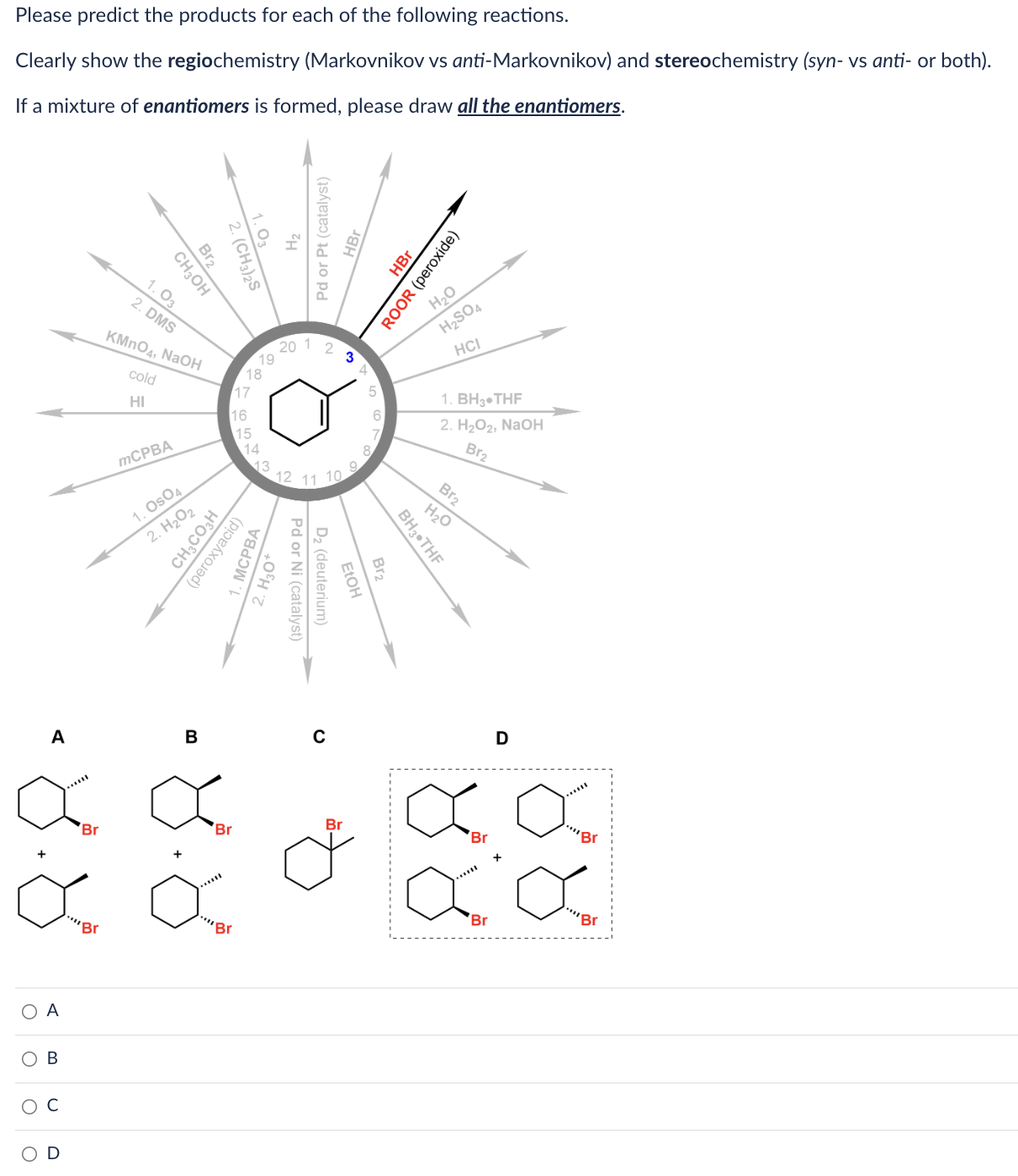 Solved Please predict the products for each of the following | Chegg.com