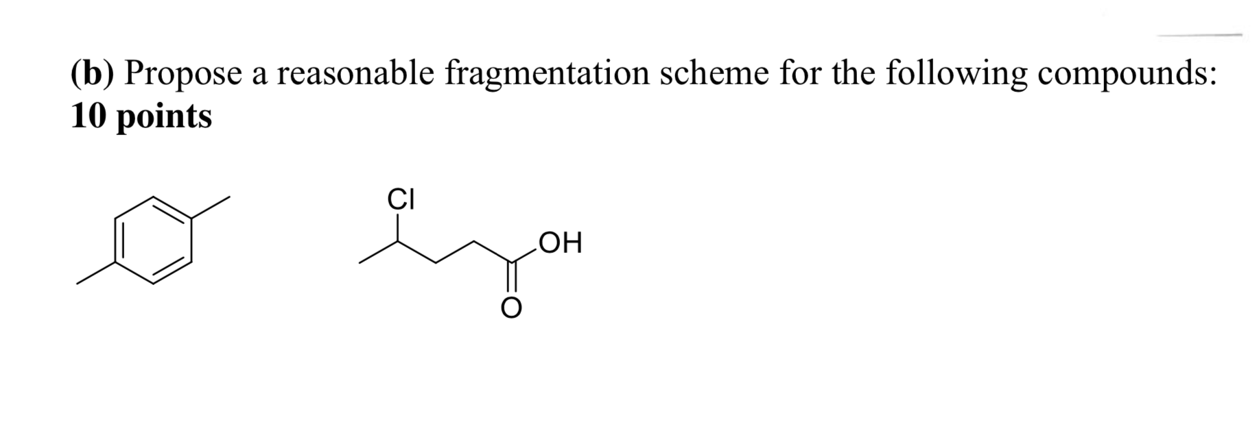 Solved NO2 ci 7. (a) Interpret the following mass spectrum | Chegg.com