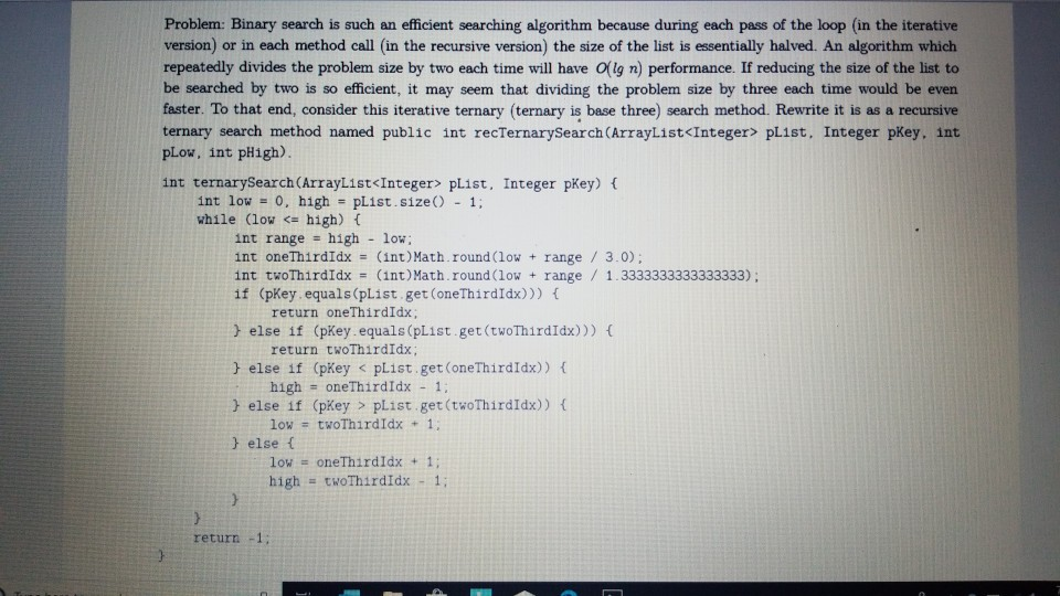 Solved 3.1 Learning Objective: To write a recursive method. | Chegg.com
