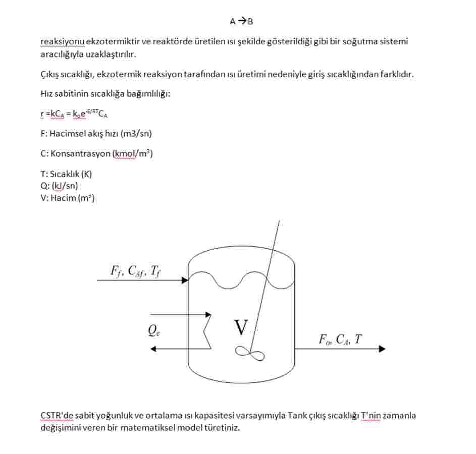 \[\mathrm{A} \rightarrow \mathrm{~B}\]reaksiyonu | Chegg.com