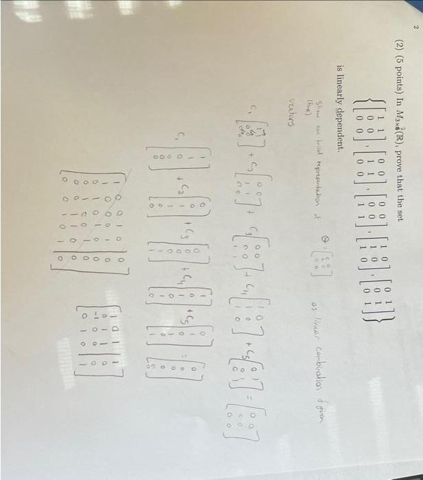 Solved (2) (5 points) In M3×62(R), prove that the set | Chegg.com Solved (2) (5 points) In M3×62(R), prove that the set | Chegg.com