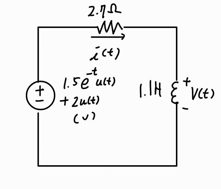 Solved Draw s-domain equivalent and analyze it to obtain a | Chegg.com