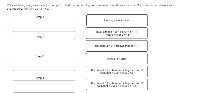 Solved Click and drag the given steps (in the right) to | Chegg.com