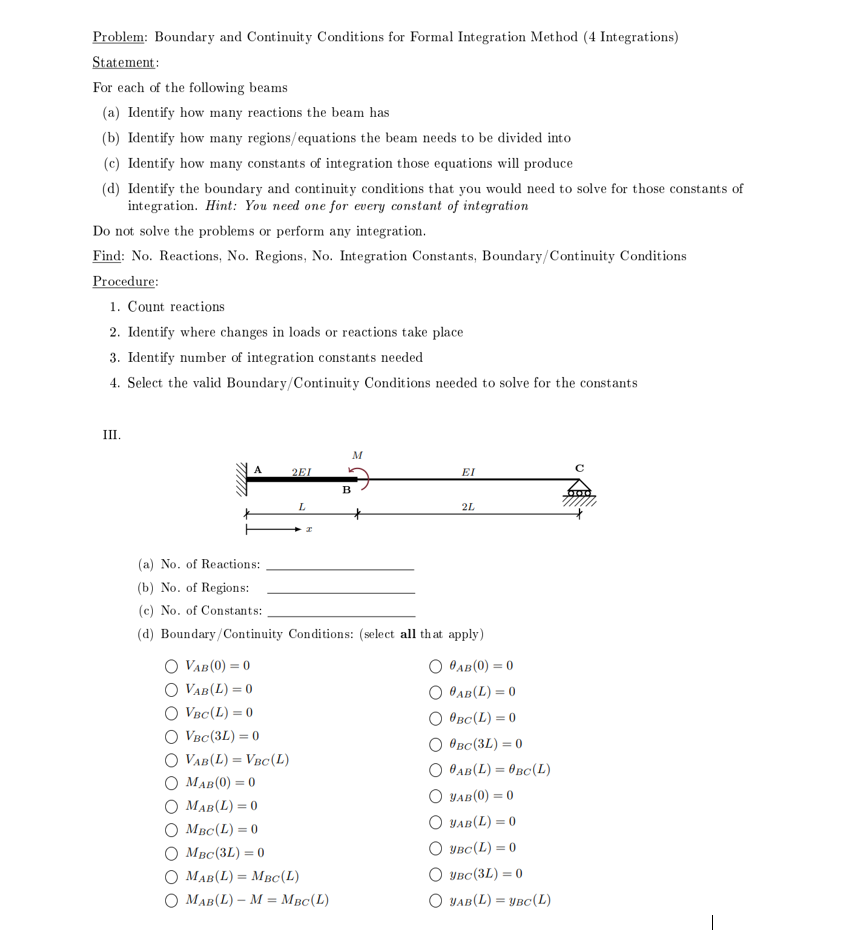Solved Problem: Boundary and Continuity Conditions for | Chegg.com