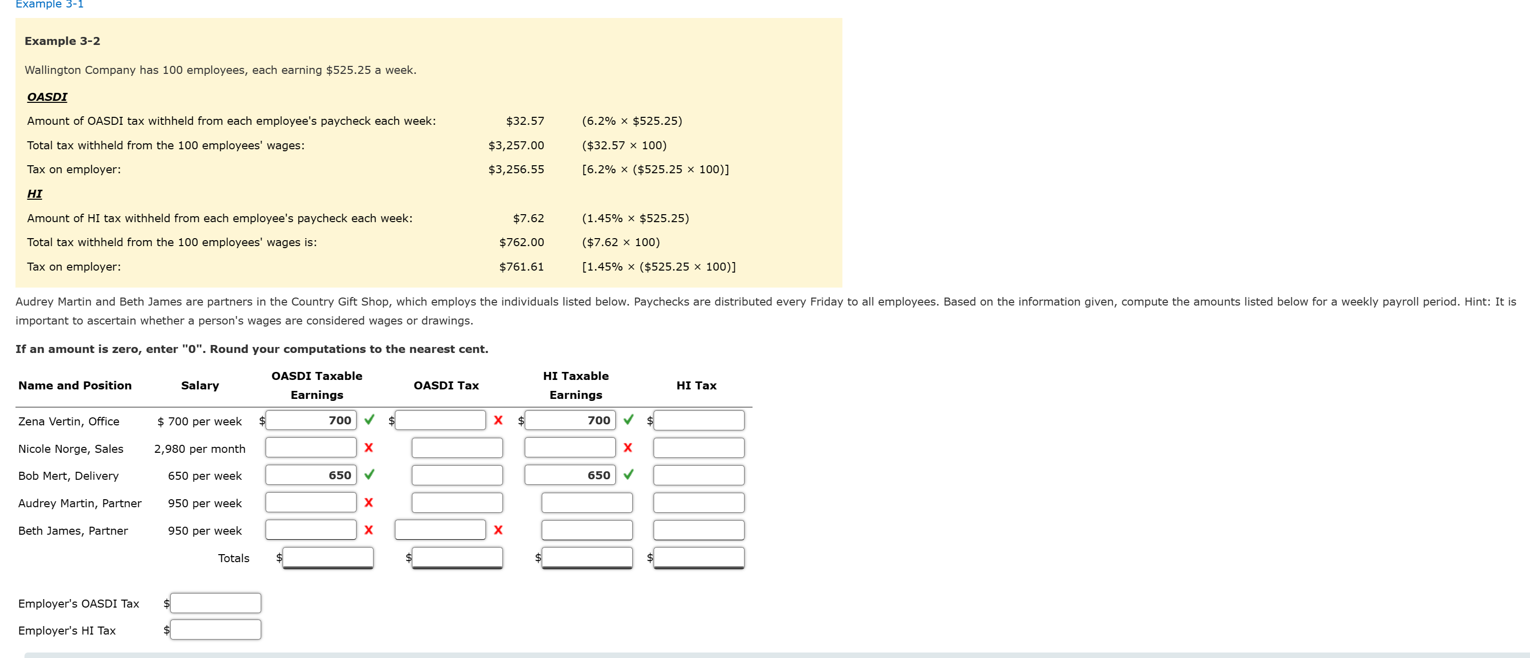 Solved Example 3-1 Example 3-2 Wallington Company has 100 | Chegg.com