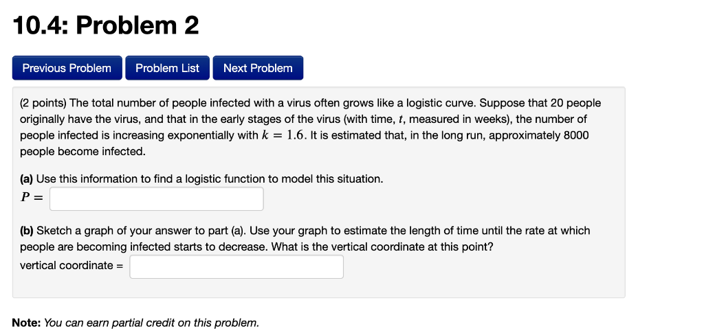 Solved 10.4: Problem 2 Previous ProblemProblem List Next | Chegg.com Solved 10.4: Problem 2 Previous ProblemProblem List Next | Chegg.com