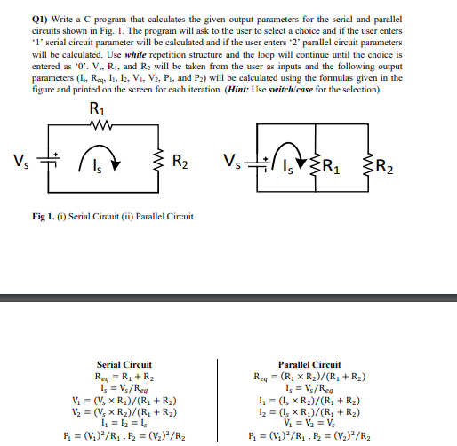 Solved Q1) Write a C program that calculates the given | Chegg.com