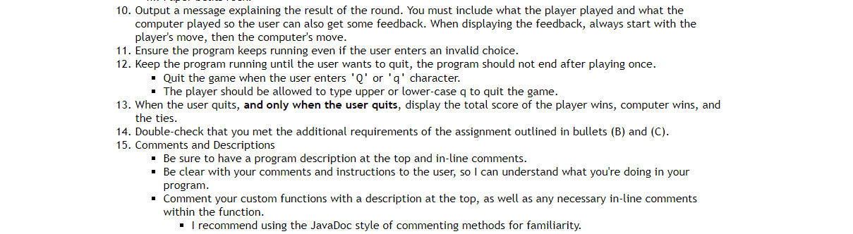 Solved - Objective - Build a continuous rock, paper, | Chegg.com