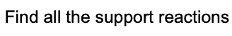 Solved Find all the support reactions Draw the shear | Chegg.com