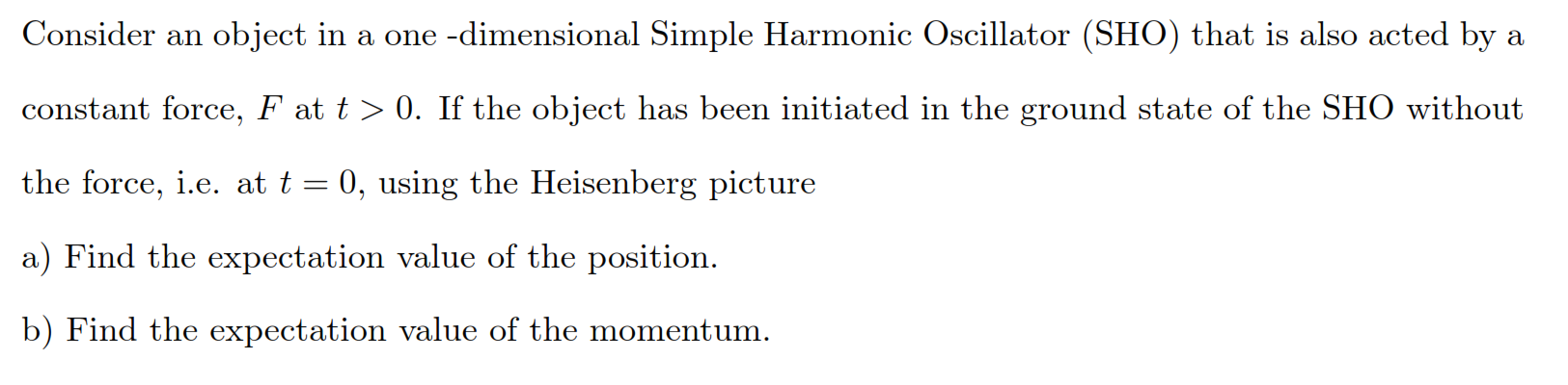 Solved Consider an object in a one-dimensional Simple | Chegg.com