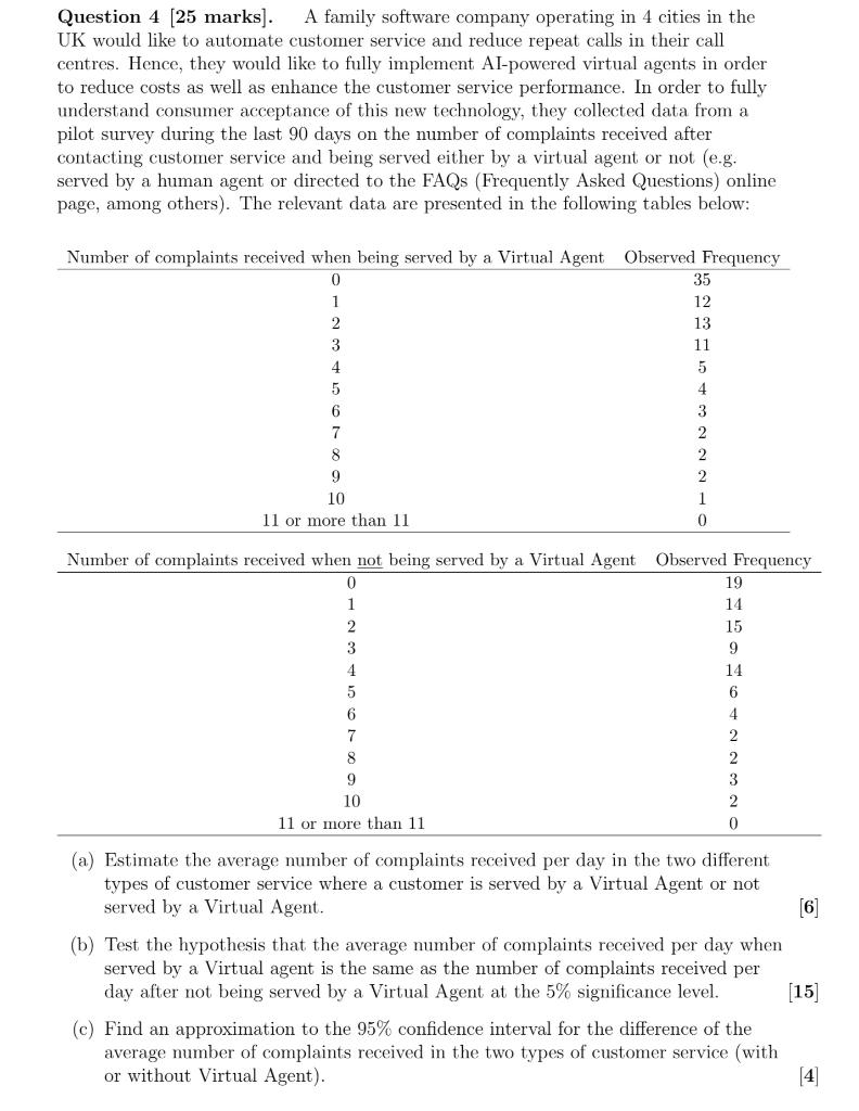 Solved Question 4 [25 marks]. A family software company | Chegg.com