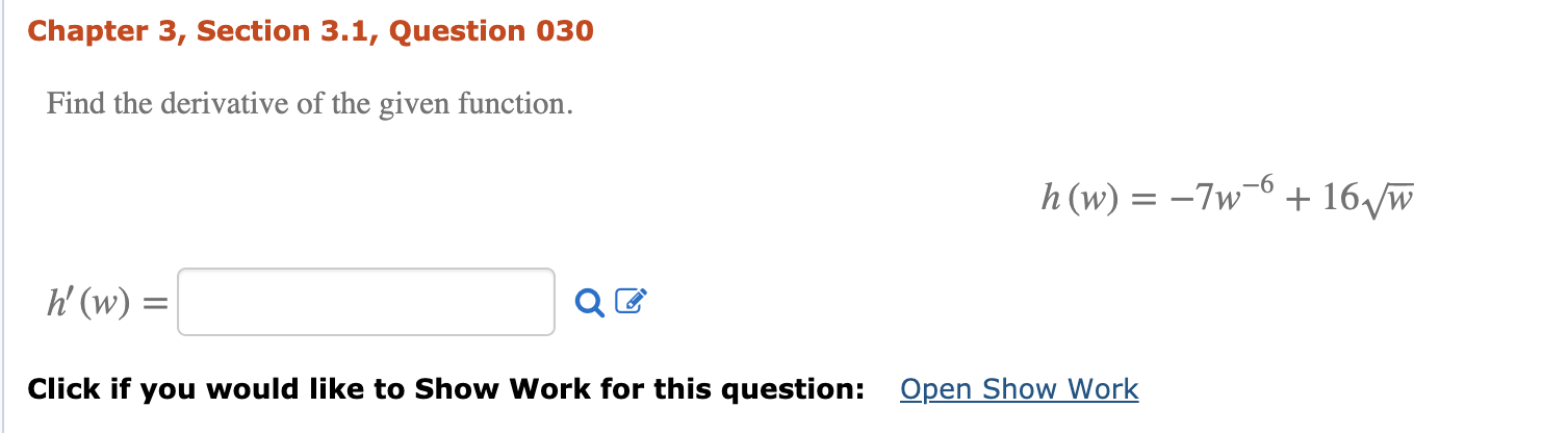 Solved Chapter 3, Section 3.1, Question 023 Find the | Chegg.com