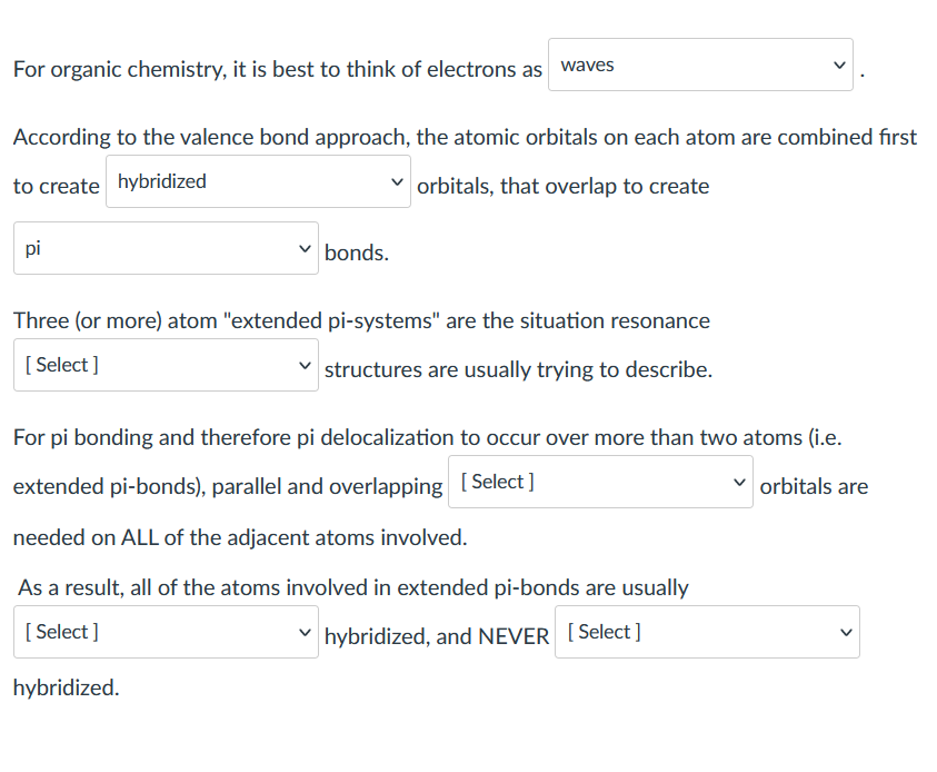 Solved For organic chemistry, it is best to think of | Chegg.com