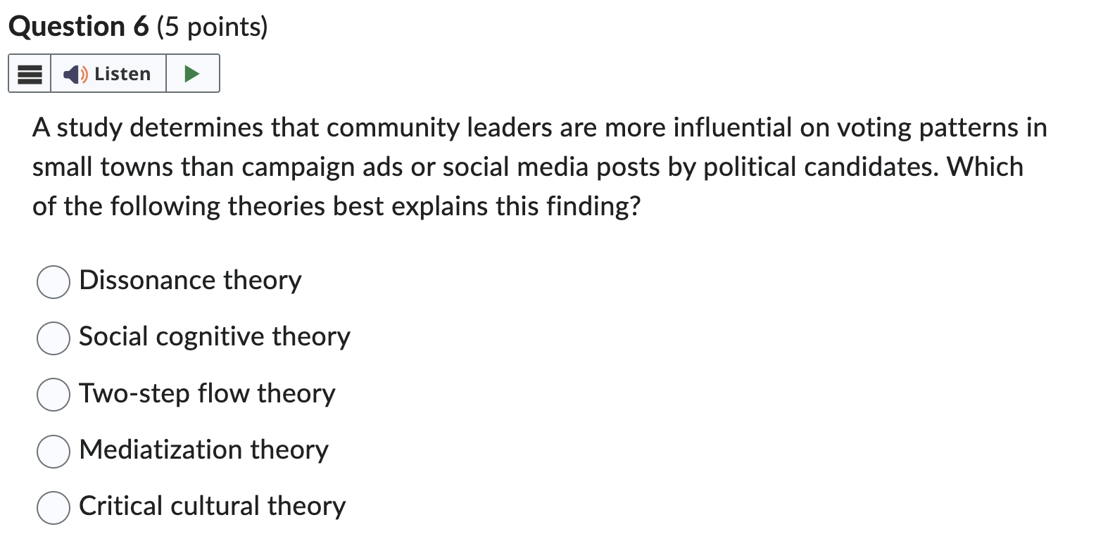 Solved A study determines that community leaders are more | Chegg.com