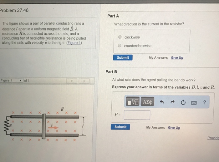 Solved The figure shows a pair of parallel conducting rails | Chegg.com