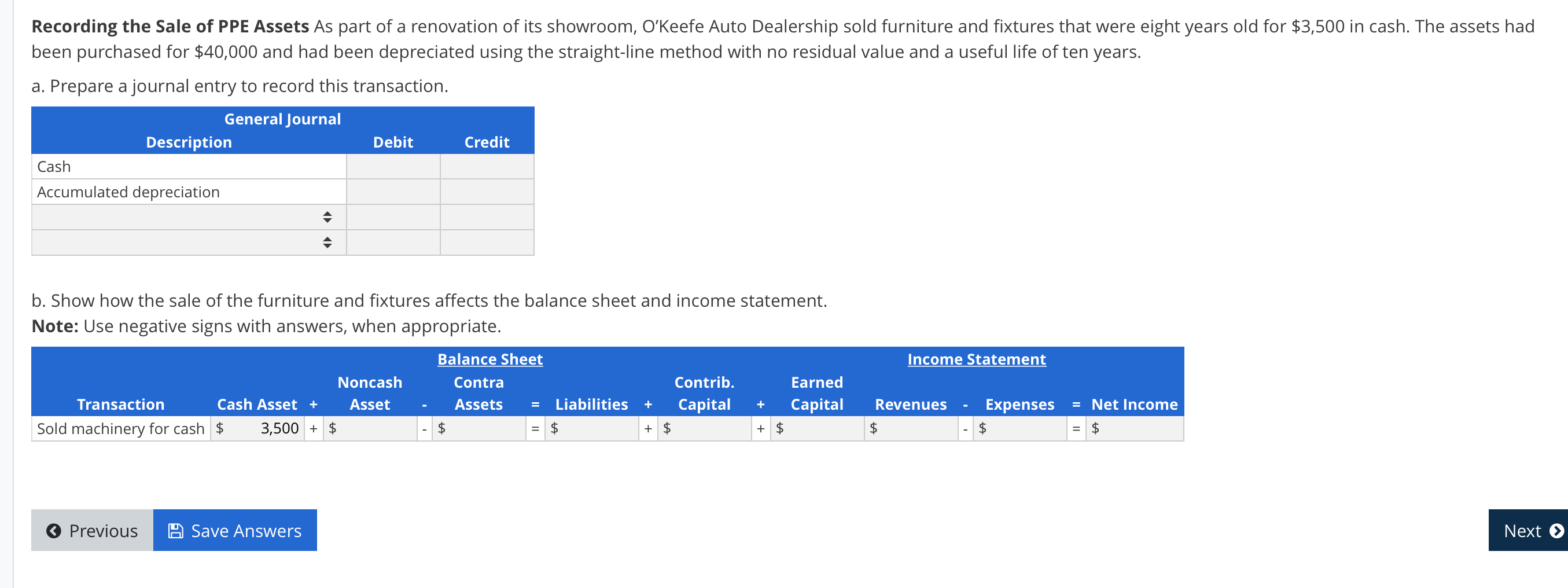 Solved Recording the Sale of PPE Assets As part of a | Chegg.com