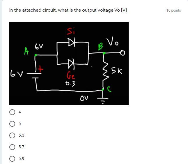 Solved In the attached circuit, what is the output voltage | Chegg.com