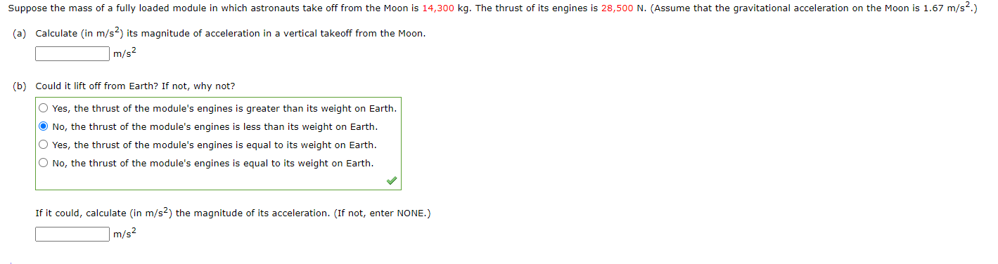 Solved (a) Calculate (in m/s2 ) its magnitude of | Chegg.com