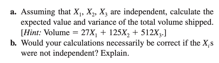 58. A shipping company handles containers in three | Chegg.com