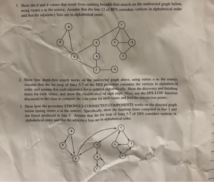 Solved 1. Show the d and a values that result from running | Chegg.com