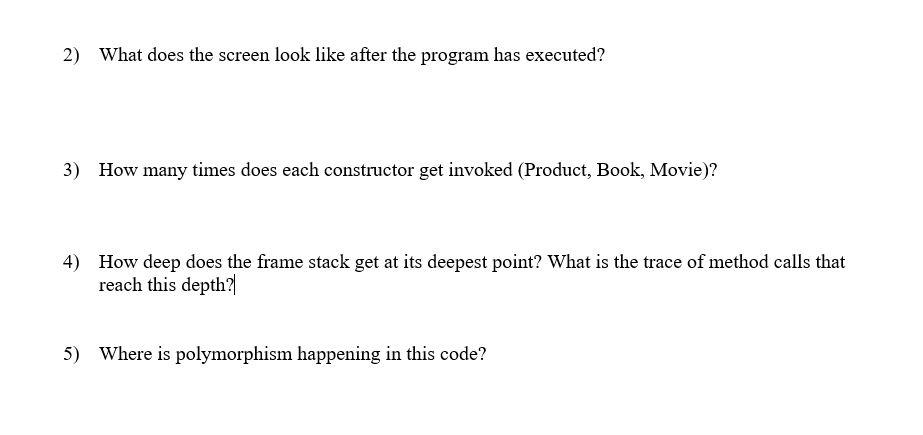 Solved Inheritance and Polymorphism Memory Analysis Exercise | Chegg.com