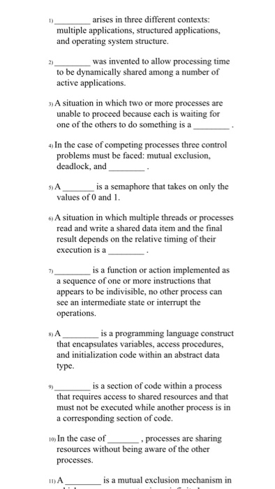 Solved execution is a is a function or action implemented as | Chegg.com