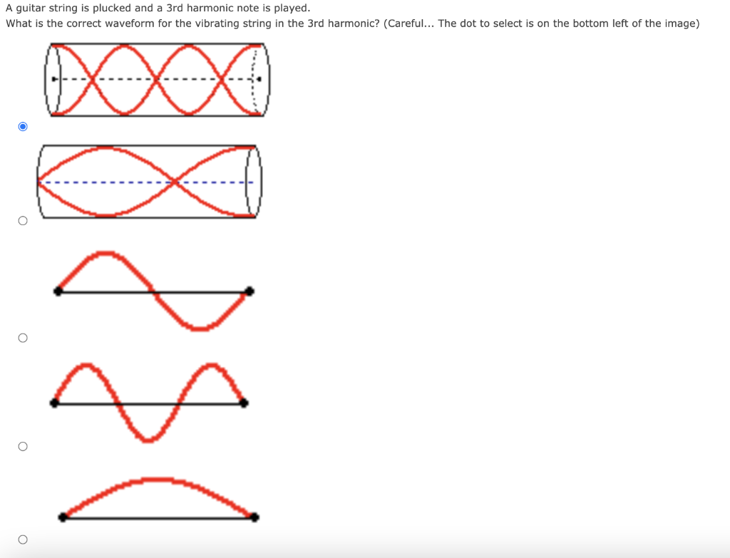 Solved A guitar string is plucked and a 3rd harmonic note is | Chegg.com