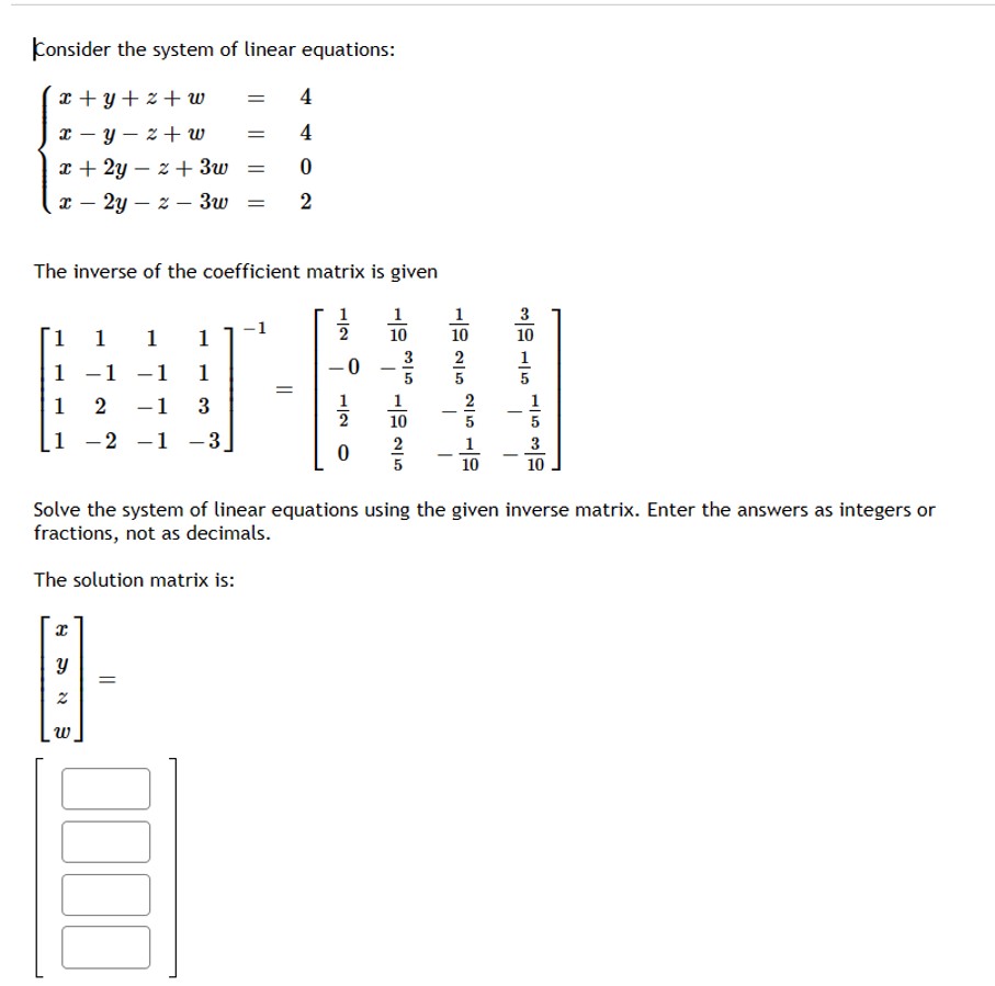 Solved Konsider the system of linear | Chegg.com