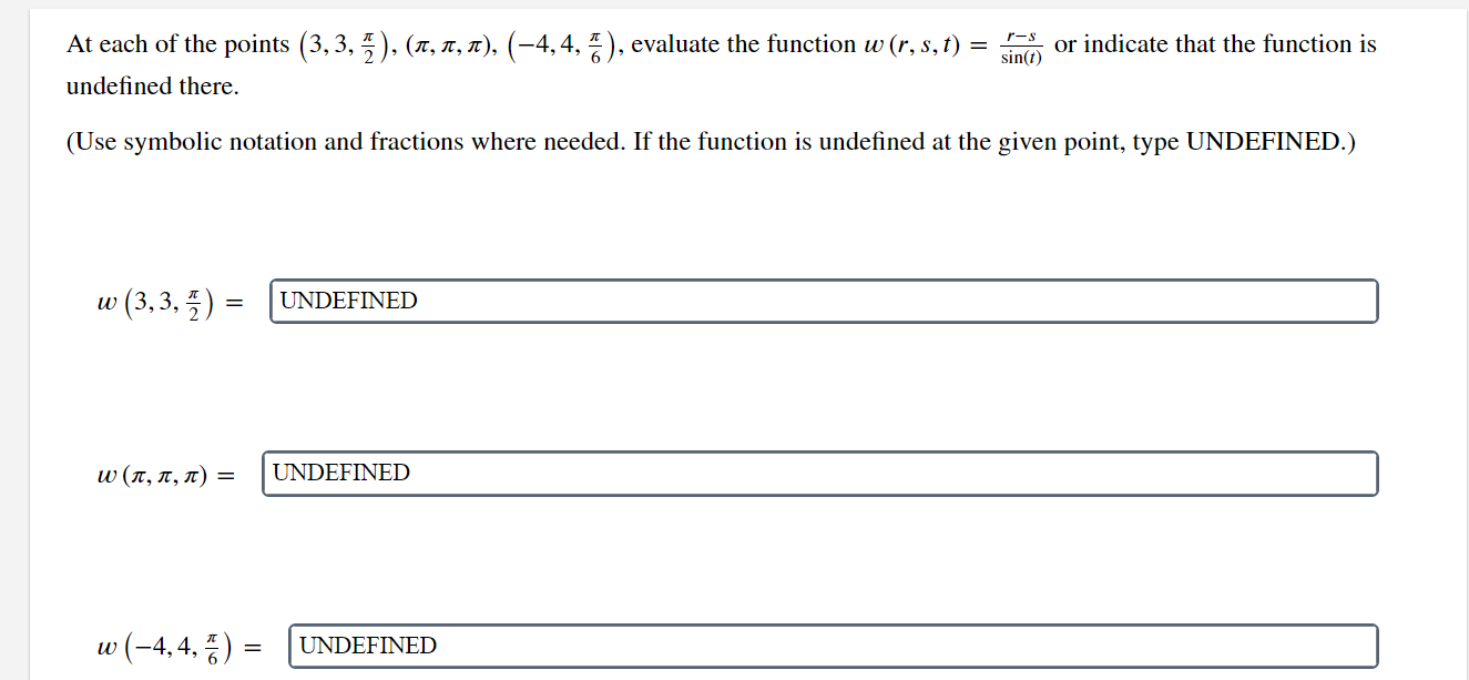 Solved At each of the points (3,3,2π),(π,π,π),(−4,4,6π), | Chegg.com