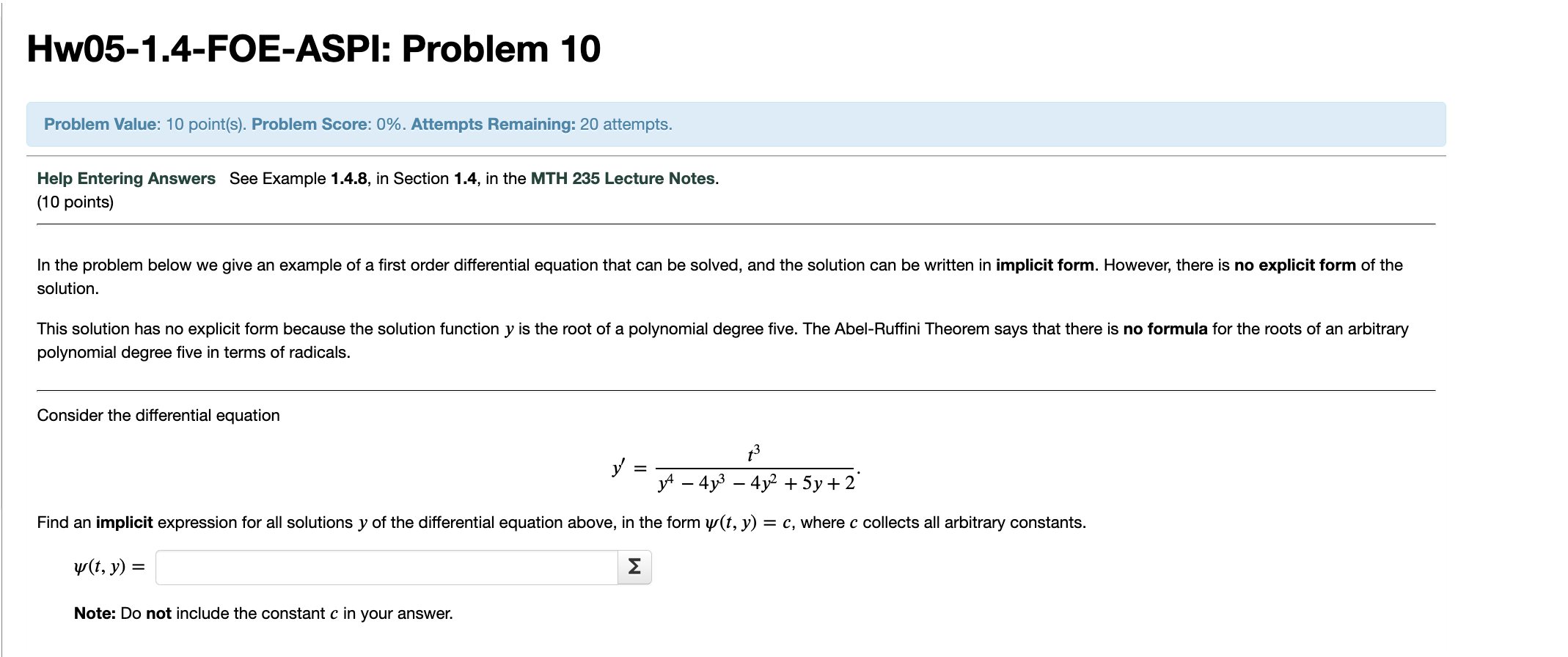 Solved Hw05-1.4-FOE-ASPI: Problem 10 Problem Value: 10 | Chegg.com