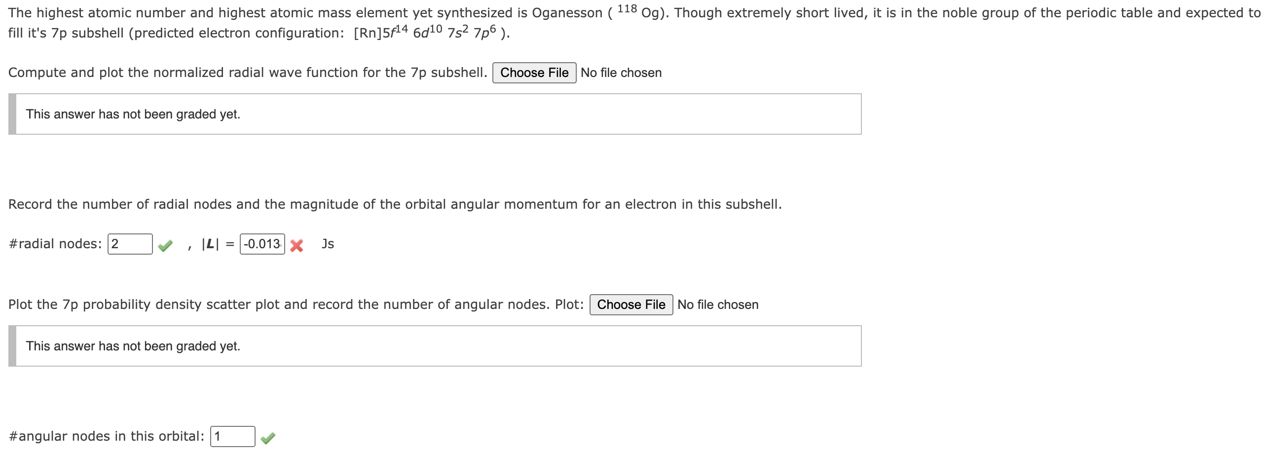 Solved fill it's 7p subshell (predicted electron | Chegg.com