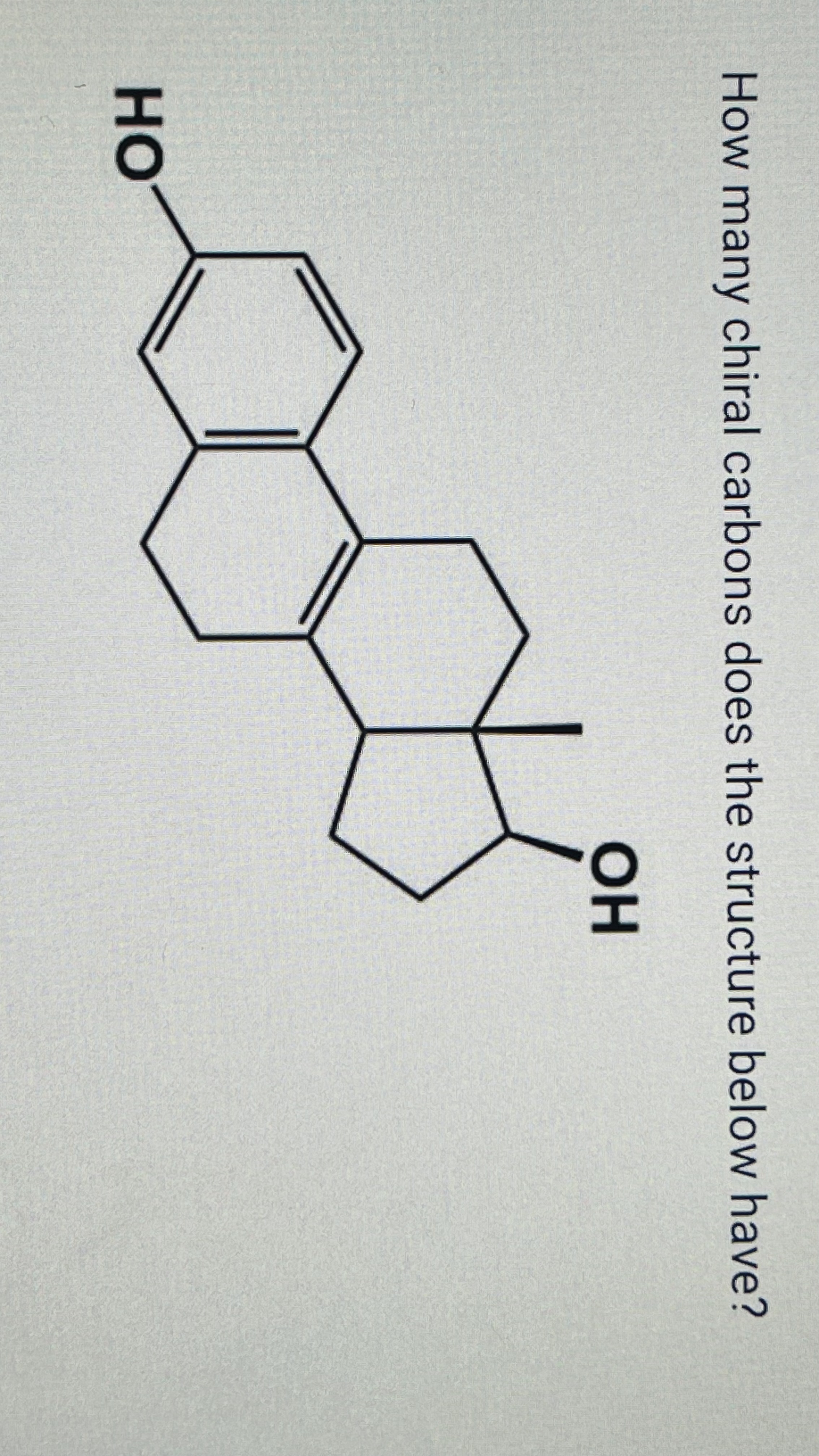 How many chiral carbons does the structure below | Chegg.com