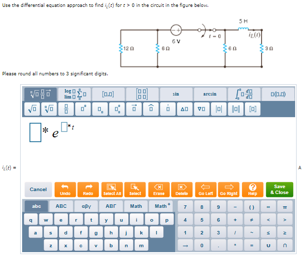 Solved Use the differential equation approach to find volt) | Chegg.com