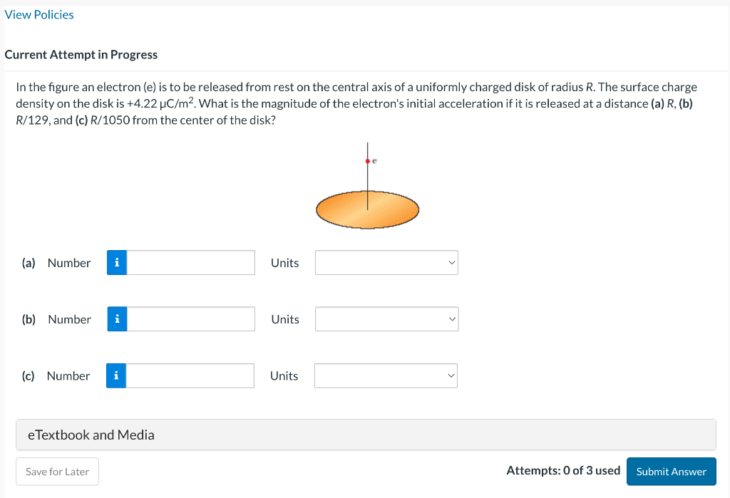 Solved Current Attempt in Progress In the figure an electron | Chegg.com