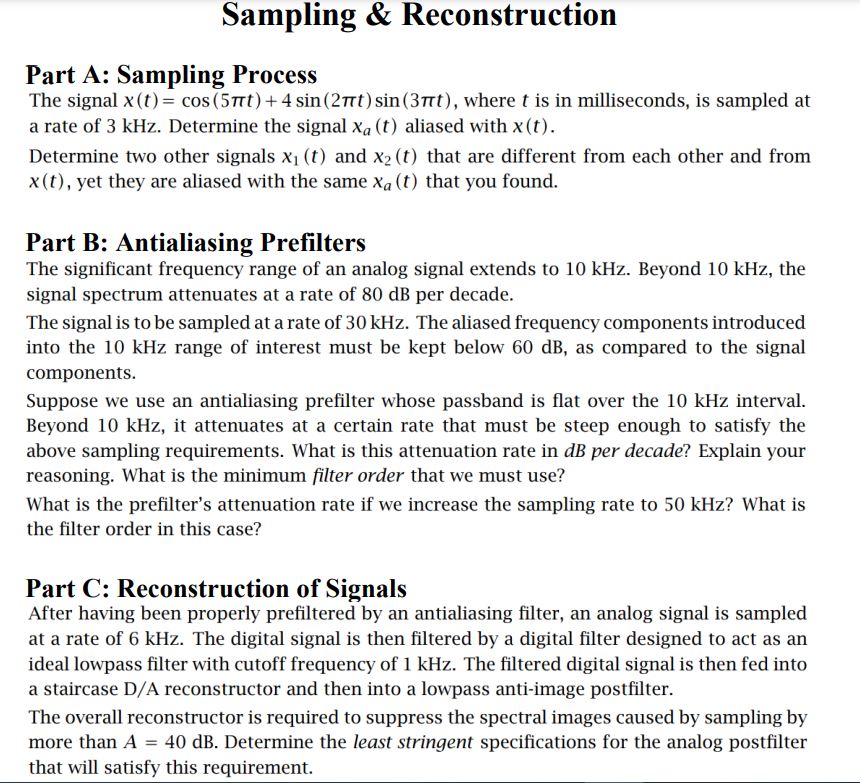 Solved Show me the steps to solve Sampling & | Chegg.com