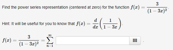 Solved Find the power series representation (centered at | Chegg.com