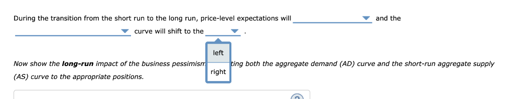Solved The following graph shows the economy in long-run | Chegg.com