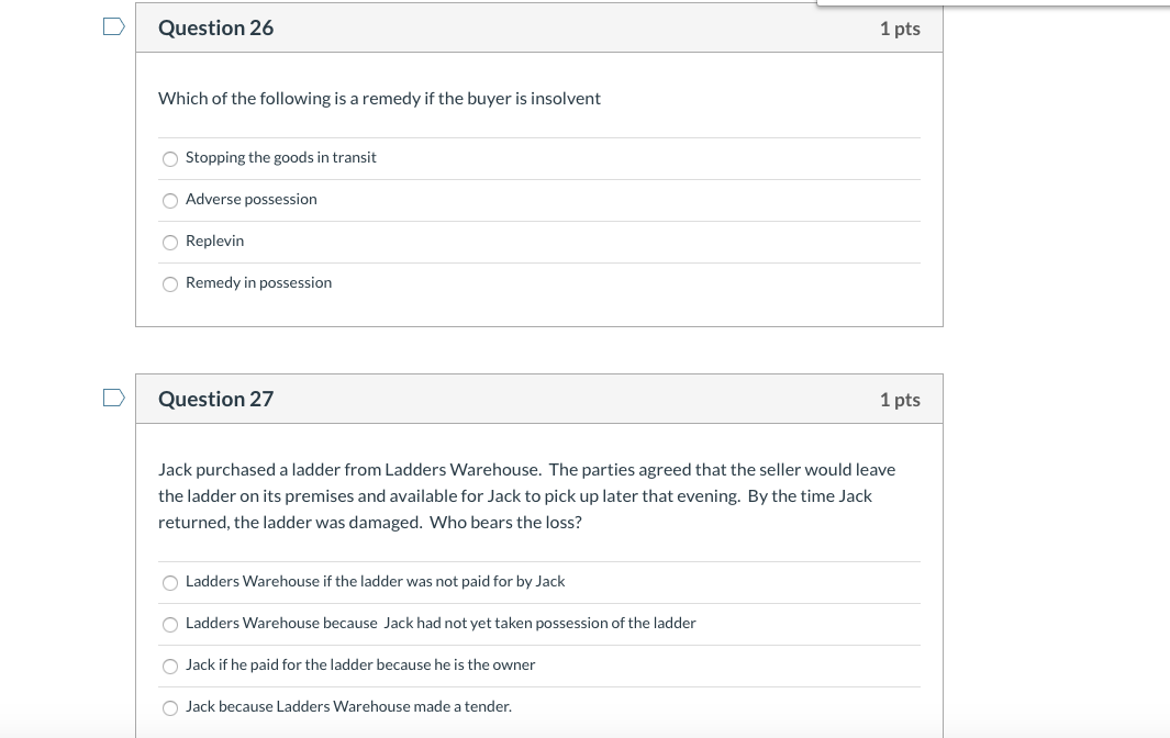 Solved Question 26 1 pts Which of the following is a remedy | Chegg.com
