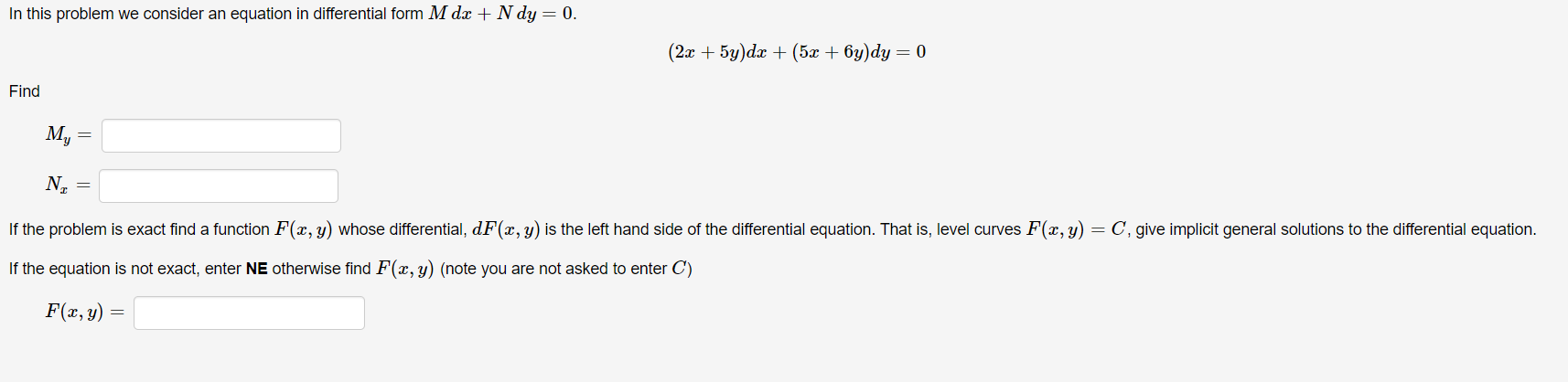 Solved In this problem we consider an equation in | Chegg.com