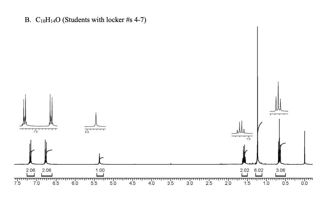 Solved 4. Assign a structure that is consistent with each of | Chegg.com